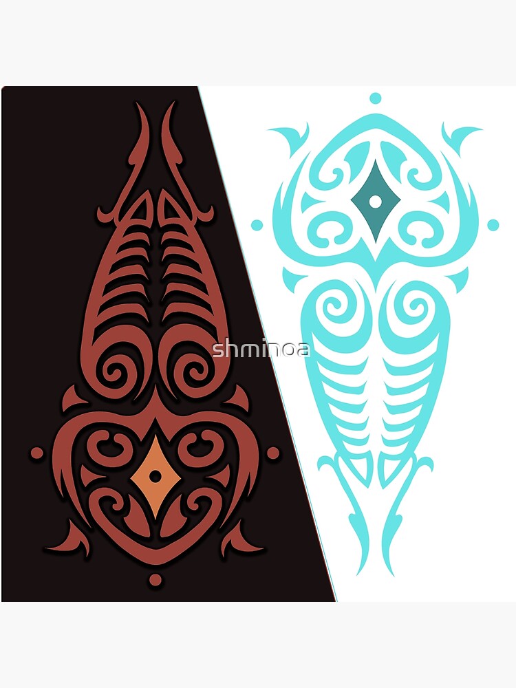"Minimalist Raava and Vaatu Yin-Yang Style Illustration (Korra)" Art ...