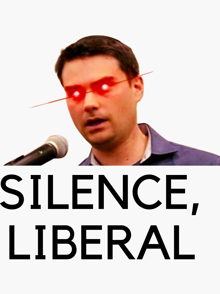 "Ben Shapiro Silence Liberal Daily Wired Inspired" Sticker for Sale by ...