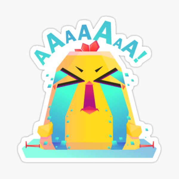 "Angry chicken." Sticker for Sale by Pixelcraftsmith | Redbubble