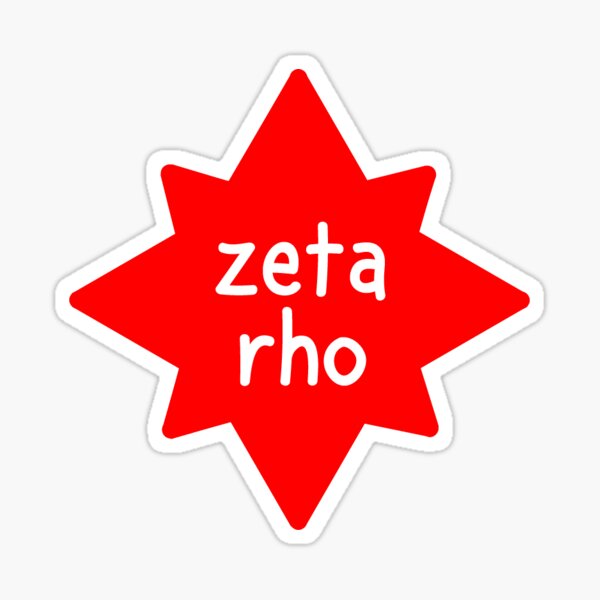 "zeta rho star" Sticker for Sale by ashlynkaiteelm | Redbubble