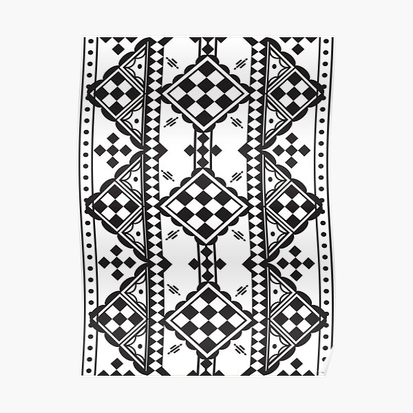 "Kabyle patterns" Poster by Eldjama | Redbubble