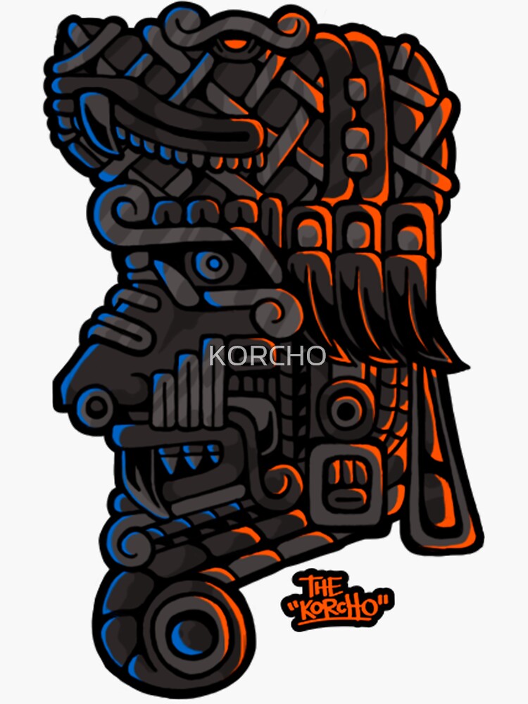 "AZTLAN" Sticker for Sale by KORCHO | Redbubble