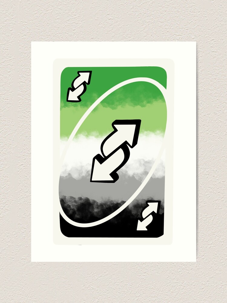 "Aromantic Pride Uno Reverse Card" Art Print for Sale by MlemingFox101 ...
