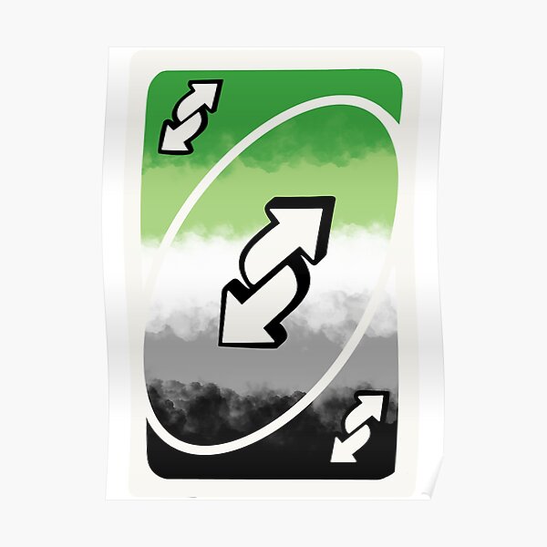 "Aromantic Pride Uno Reverse Card" Poster for Sale by MlemingFox101 ...