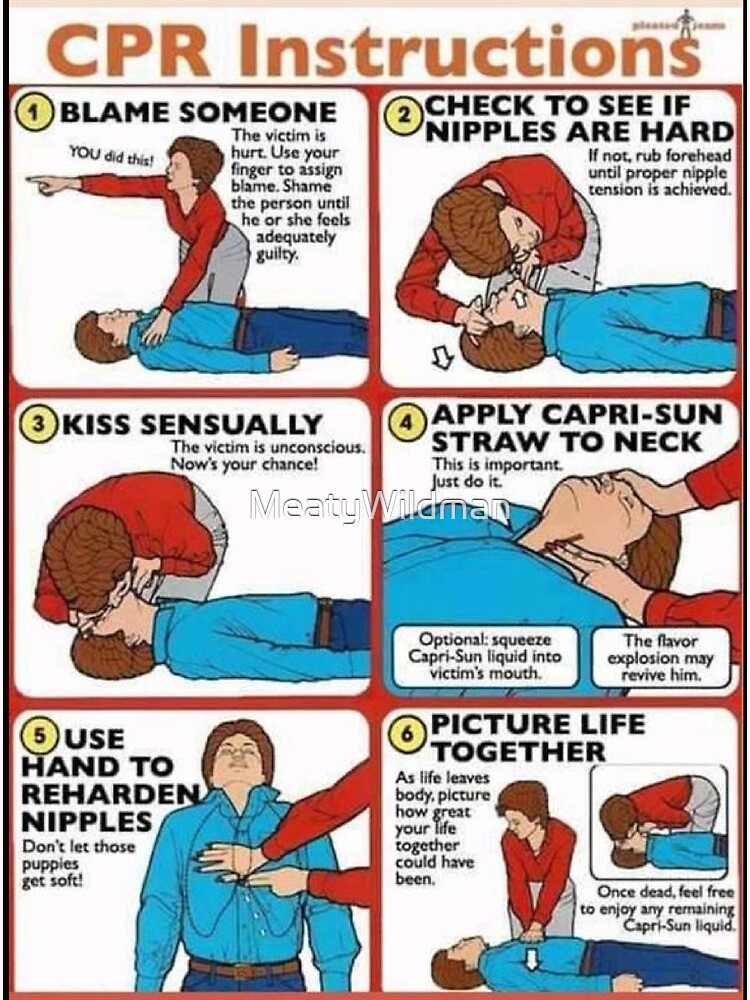 "First Aid Funny Chart EMT funny Sick joke" Poster for Sale by ...