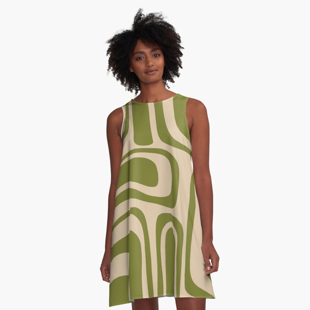 Palm Springs Retro Midcentury Modern Abstract Pattern In Mid Mod Beige