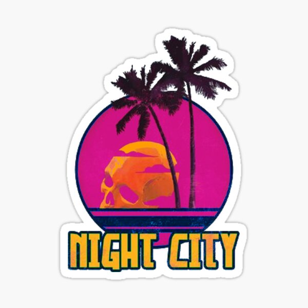 "night city" Sticker for Sale by yinon-h | Redbubble