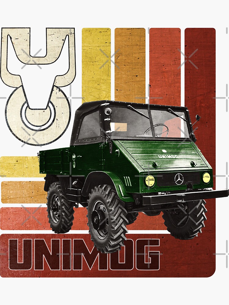"Unimog Retro" Sticker for Sale by Groenendijk | Redbubble