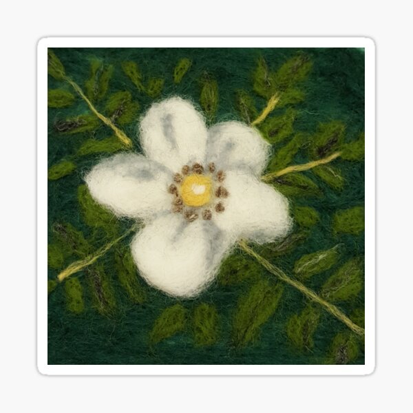 "Wild White Rose" Sticker by AbnormalLoad | Redbubble