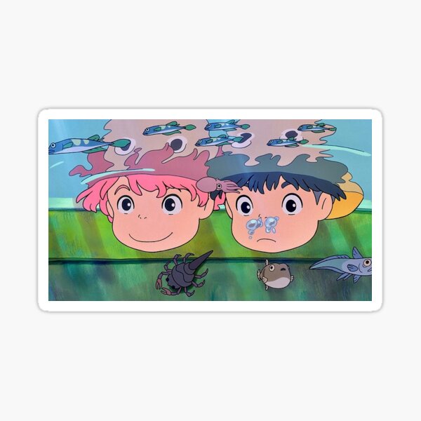Ponyo Stickers | Redbubble