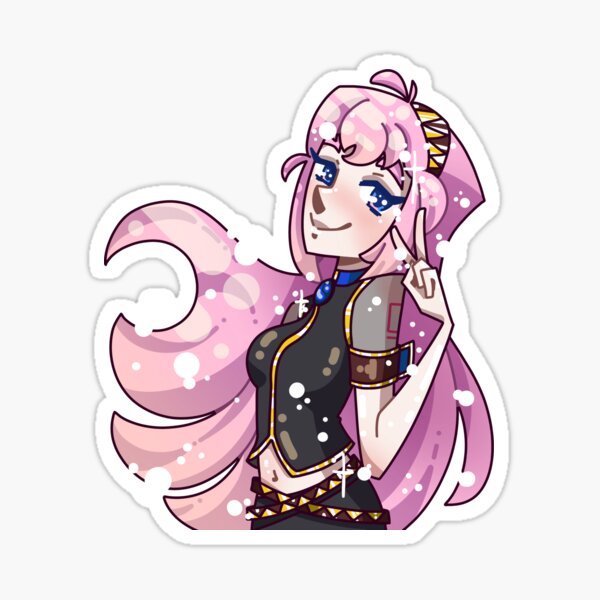 "Luka Megurine Sticker" Sticker for Sale by Marmalade-Bunny | Redbubble