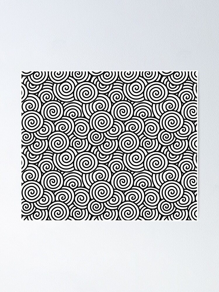 "Spiral Zentangle Pattern Design" Poster for Sale by angus77ok | Redbubble
