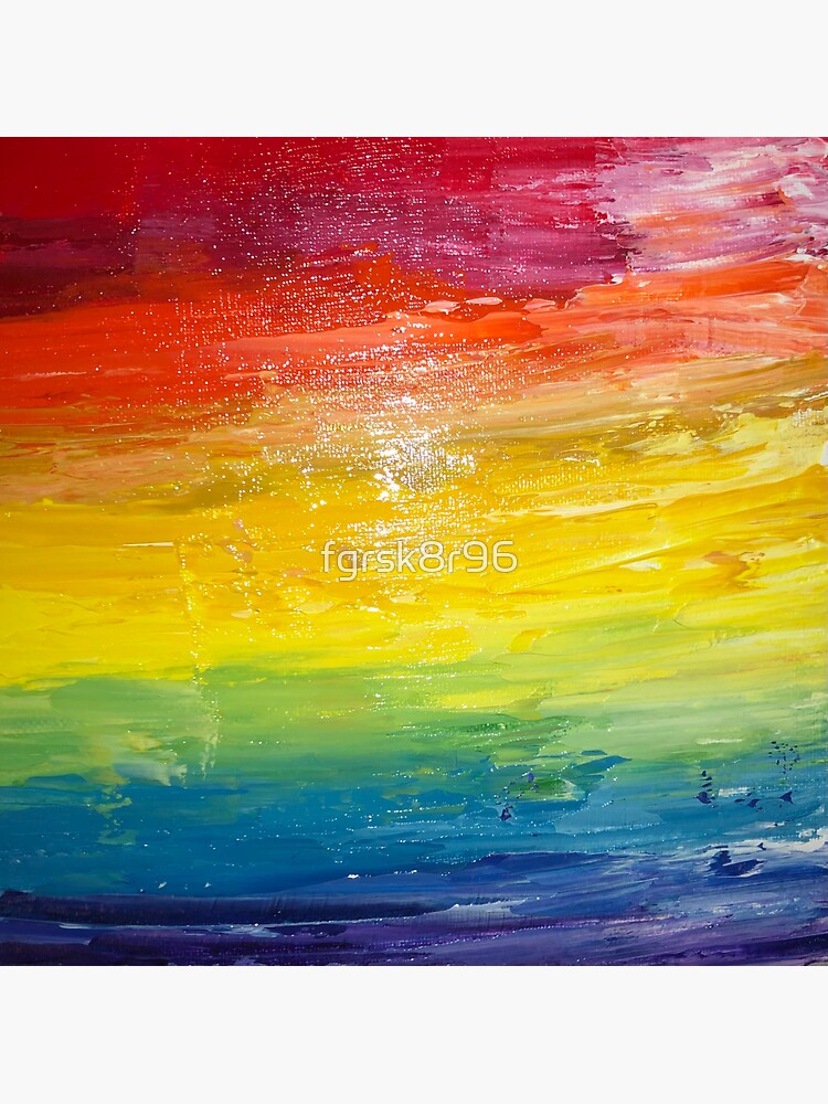 "Feel the Rainbow" Sticker for Sale by fgrsk8r96 | Redbubble