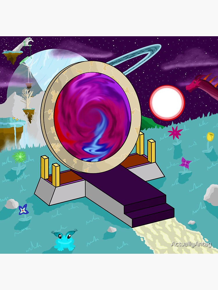 "Portal to the Purple Hellscape" Sticker for Sale by ActuallyAntag ...