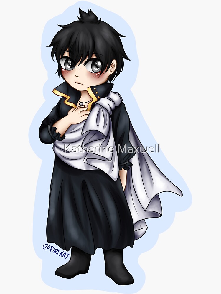 "Zeref" Sticker for Sale by FirePokeMaster | Redbubble
