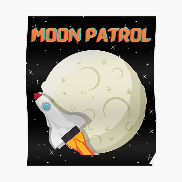 "Moonpatrol, Moon patrol, Retro, moon, space, arcade, moonpatrol ...