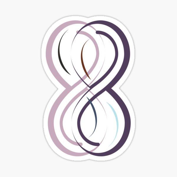 "Infinity within an infinity minimalistic design" Sticker for Sale by ...