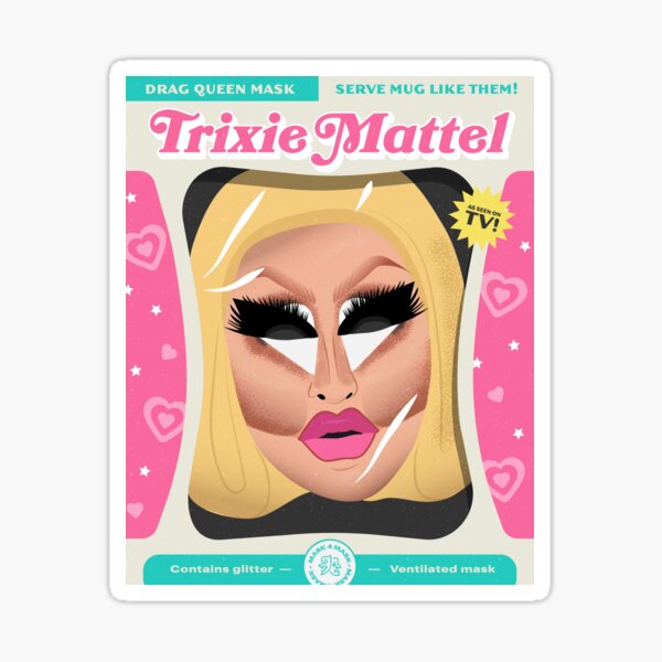 "Trixie Mask" Sticker by cervaantes | Redbubble