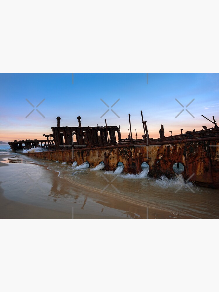 "Shipwreck Fraser Island" Sticker for Sale by cjr0106 | Redbubble