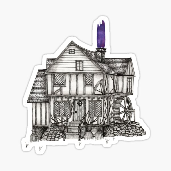 "Hocus Pocus Sanderson Sisters Cottage A5 Art Print | Hocus Pocus Print ...