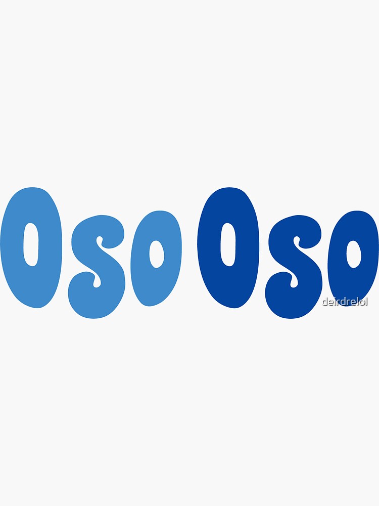 "Oso Oso - Band Logo" Sticker for Sale by deirdrelol | Redbubble