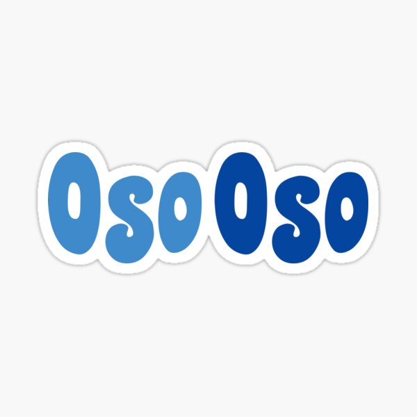"Oso Oso - Band Logo" Sticker for Sale by deirdrelol | Redbubble