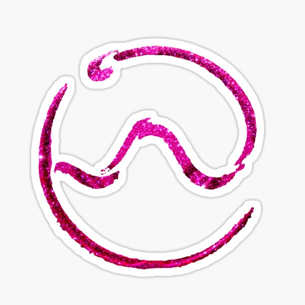 "Chromatica Pink Glitter Symbol Pretty" Sticker for Sale by oxoxoxo ...