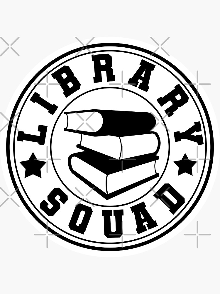 "Library squad" Sticker by Jourys | Redbubble