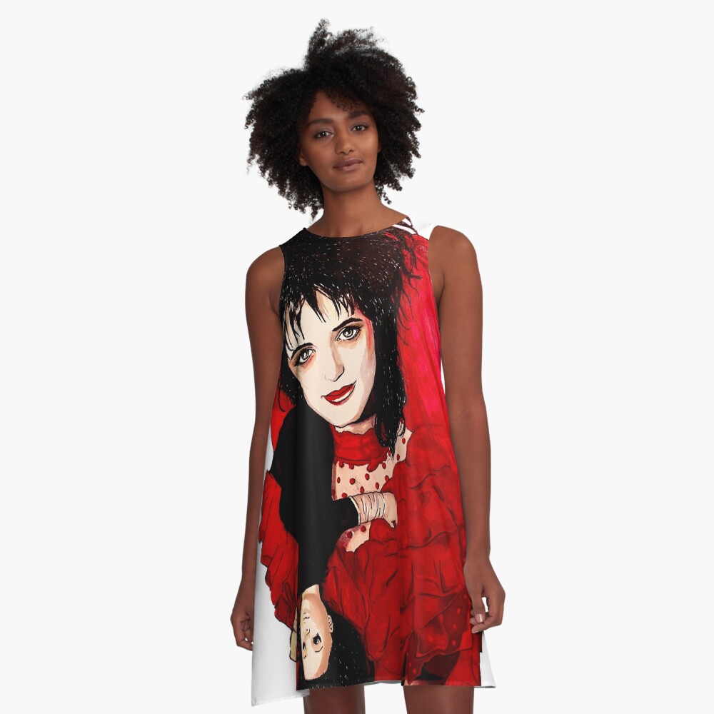 "Lydia Deetz - black" A-Line Dress for Sale by AshleySharp | Redbubble