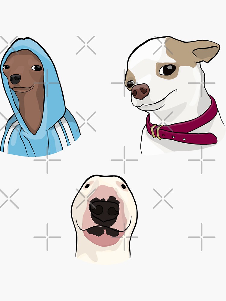 "Dog Memes" Sticker for Sale by MinimalistAnim- | Redbubble