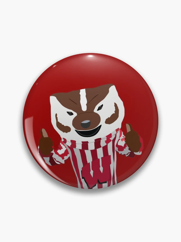 Pin Bucky Badger Logo Bucky Badger Wisconsin Badgers Mascot Push Up
