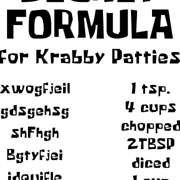 "Secret Formula" Sticker by edisr00 | Redbubble