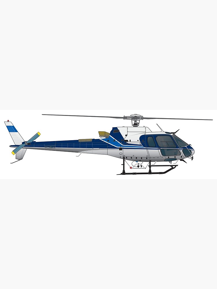 "AIRBUS AS350B-3 Astar Helicopter" Poster by AirWaterArt | Redbubble