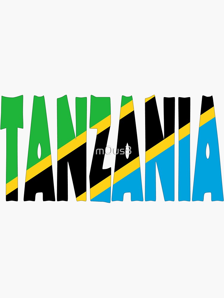 "Tanzania" Sticker for Sale by m0us3 | Redbubble