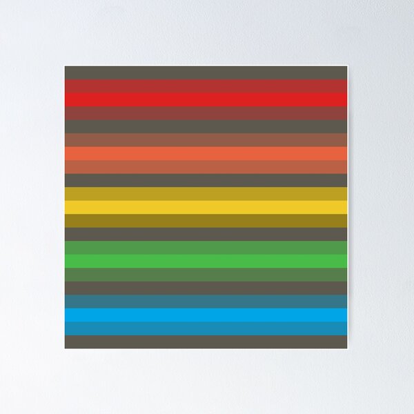 "C64 - Colour Bars" Poster for Sale by zebrafactory | Redbubble