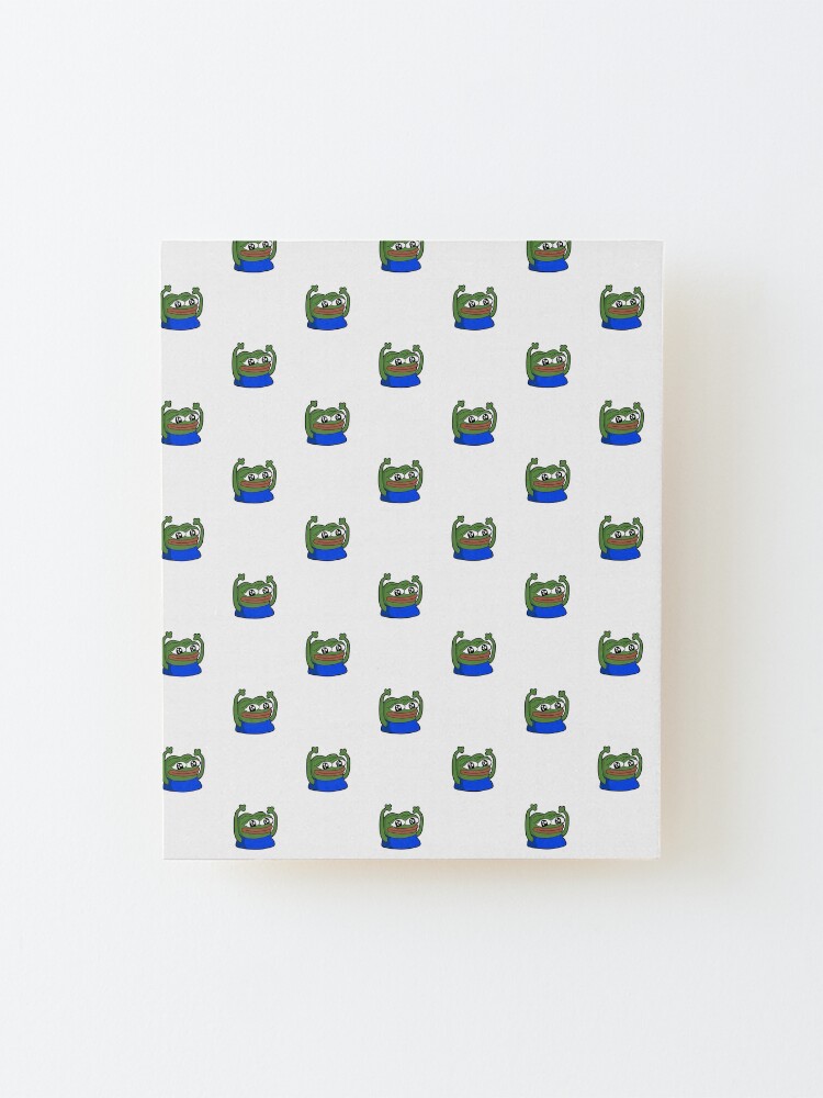 "PeepoHappy Twitch Emote" Mounted Print for Sale by HQShirts | Redbubble