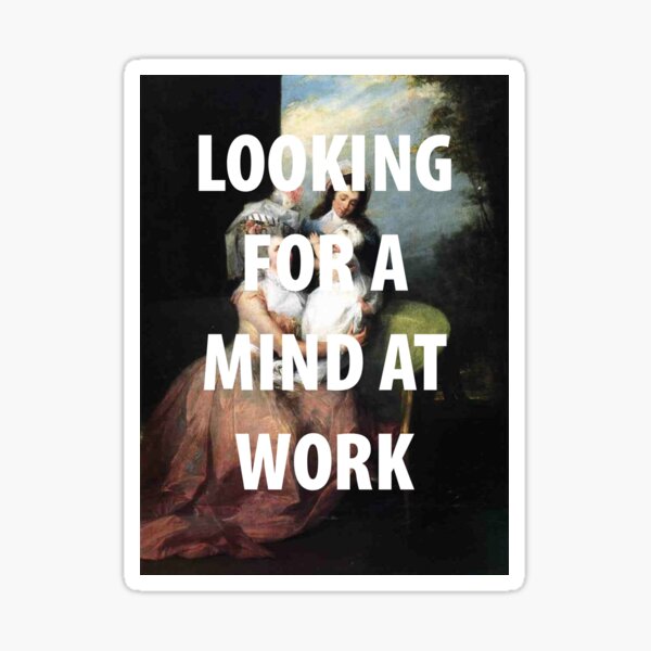 " A MIND AT WORK" Sticker by astrologic | Redbubble