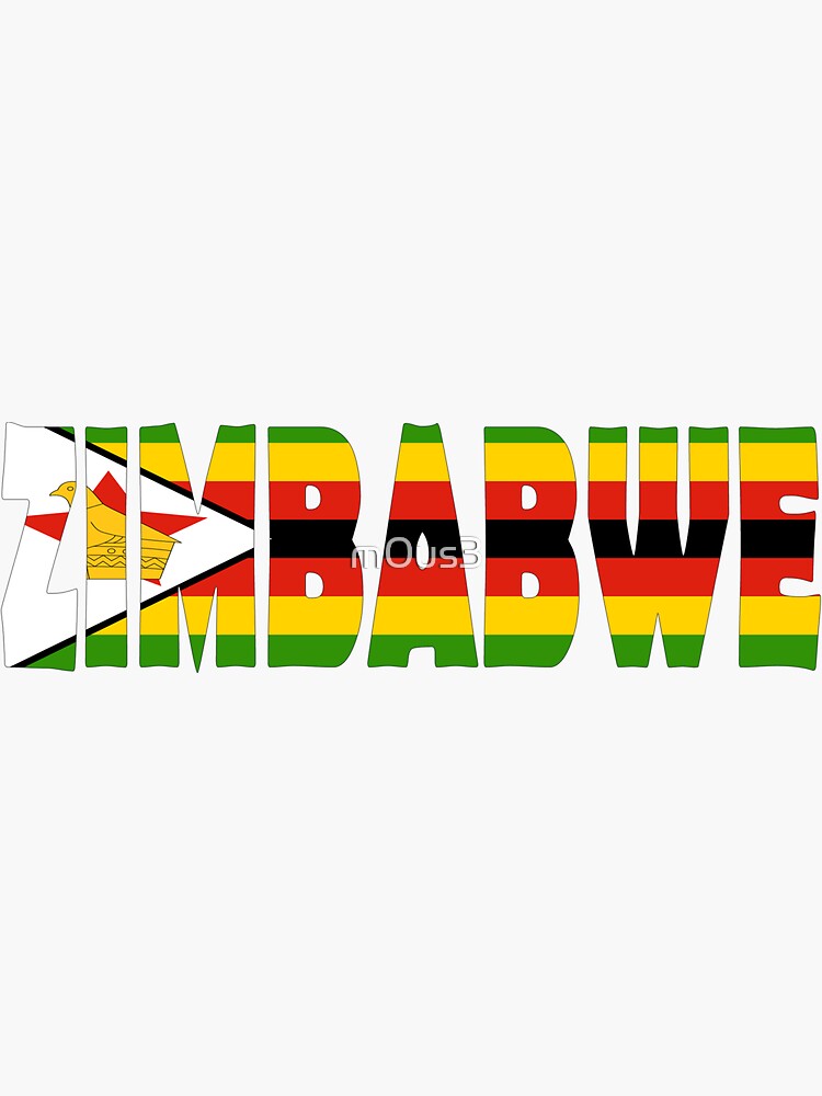 "Zimbabwe" Sticker for Sale by m0us3 | Redbubble