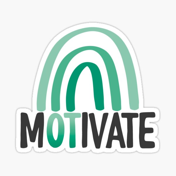 "Motivate" Sticker for Sale by aschro8 | Redbubble