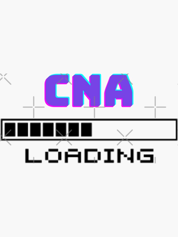 "CNA Loading" Sticker for Sale by CSdoodles | Redbubble