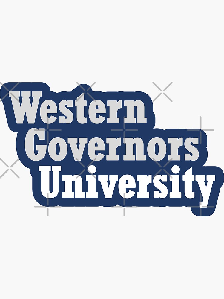 "Western Governors University" Sticker for Sale by eclecticbyecal ...