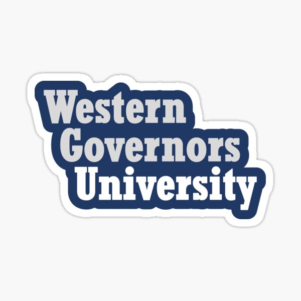 "Western Governors University" Sticker for Sale by eclecticbyecal ...