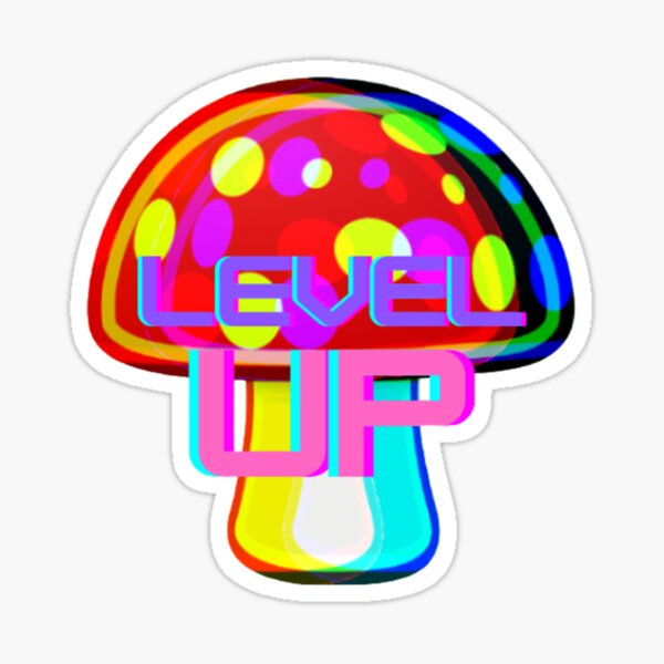 "Level Up" Sticker by bigted9 | Redbubble