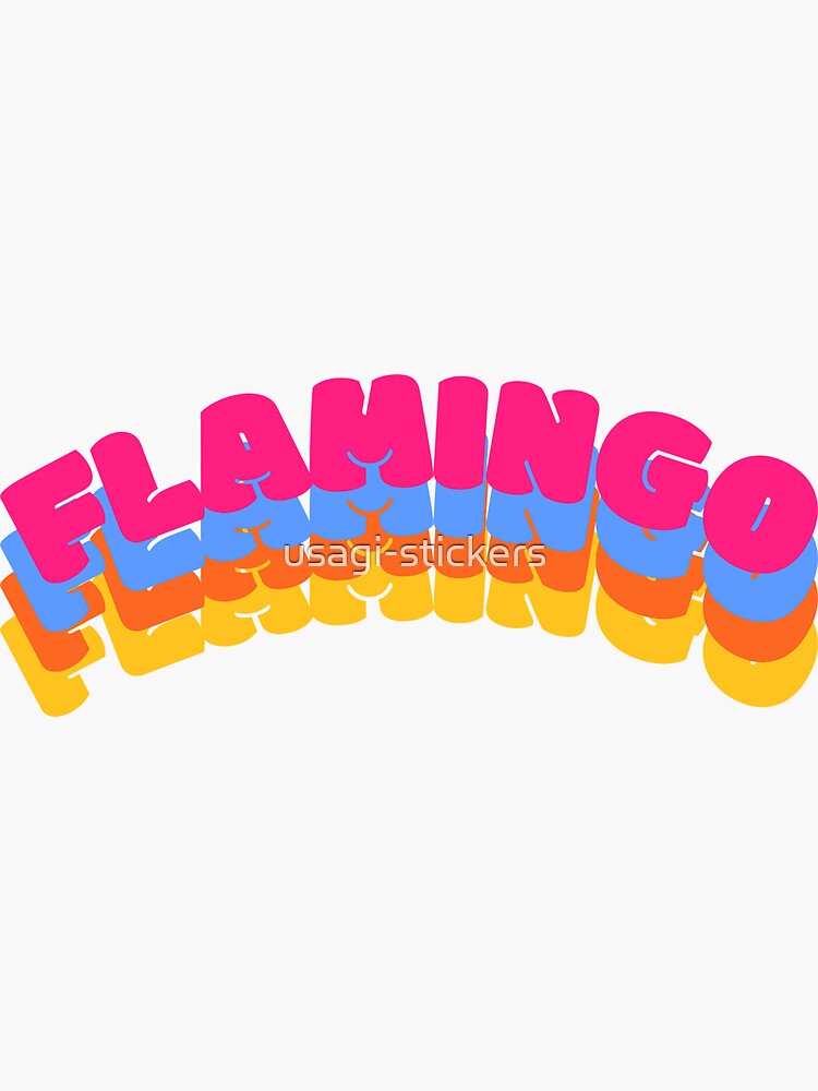 "flamingo youtube albertsstuff flamingo youtuber" Sticker for Sale by ...