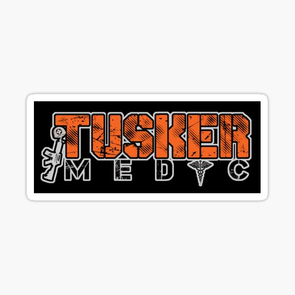 "Tusker Medic" Sticker for Sale by SoldierMedic68w | Redbubble