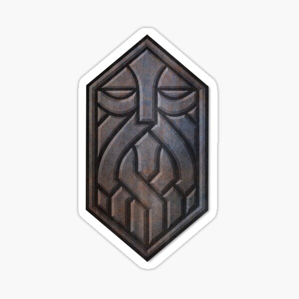 "Steel Dwarven Sigil" Sticker for Sale by SgtGrinner | Redbubble