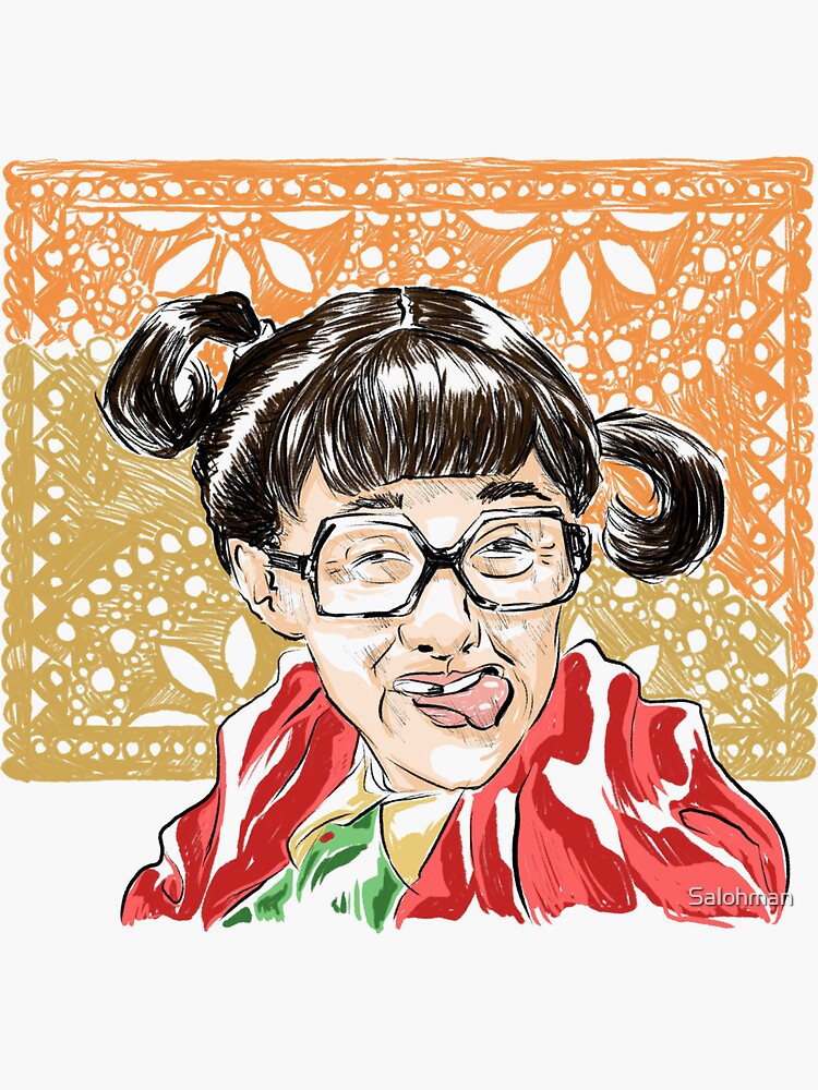 "La Chilindrina" Sticker for Sale by Salohman | Redbubble