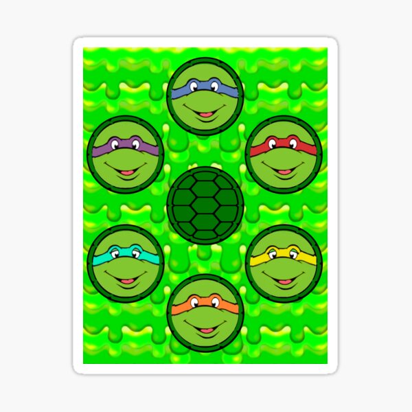 "TMNT - Slime" Sticker for Sale by DuskWingArts | Redbubble