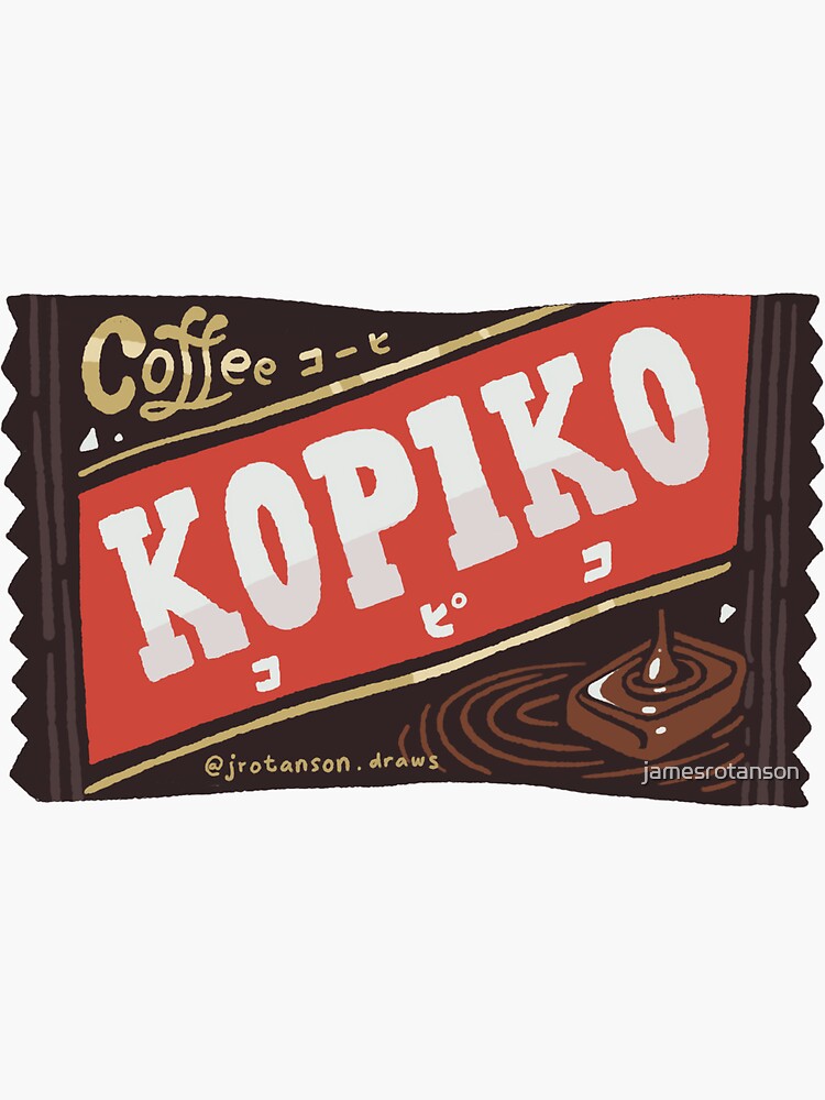 "Kopiko - Legendary Indonesian Coffee Candy" Sticker for Sale by ...