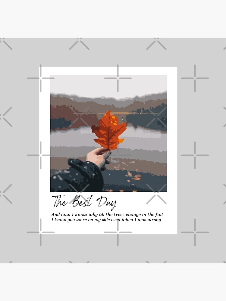 "The Best Day - Taylor Swift" Poster by nd-creates | Redbubble